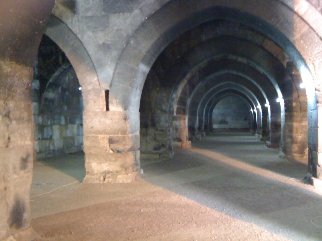 Massive stone spires rising up from the horizon, as if to knock at the ...